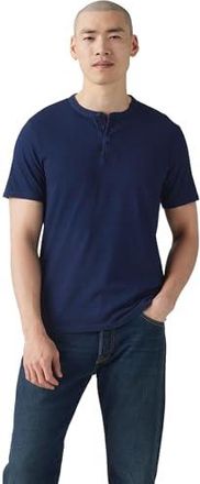 Levi's Housemark Henley T-Shirt pour Homme, True Indigo Dark Ind, M