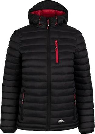 Trespass Lenka B Veste matelass&eacute;e d&eacute;contract&eacute;e pour femme - Veste matelass&eacute;e l&eacute;g&egrave;re avec poches, manteau chaud pour lext&eacute;rieur, Noir, 40