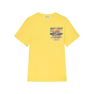 Original Marines T-Shirt DFP4204YM Gelb Regular Fit