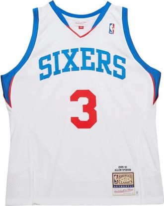 Mitchell & Ness Allen Iverson 2009-10 Swingman Jersey - Homme - Sport - Blanc - Taille: S