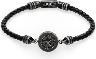 s.Oliver Herren Bracelet - Armband aus mattiertem Edelstahl - IP Gun - 22 cm - wasserfest & hautfreundlich