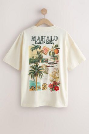Next Strandshirt Strand-T-Shirt mit Grafik-Print (1-tlg)