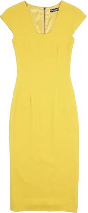 Dolce & Gabbana Femme, Robes, Jaune, Taille: 42 FR Short Robes