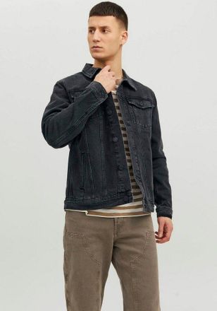 Jack & Jones Jeansjacke JJIJEAN Jeansjacke mit Windschutz, stylisch und angenehm tragbar Abriebeffekte, modisch, regular fit, Baumwolle