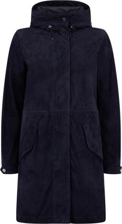 Moorer Femme, Manteaux, Bleu, Taille: 40 FR Long Coat