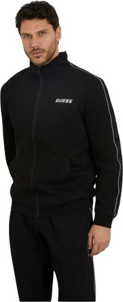 Guess Homme, Sport, Noir, Taille: M Veste zipp&eacute;e logo