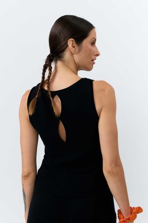 Suite13lab Damen vegan Top Mi&ntilde;o Schwarz