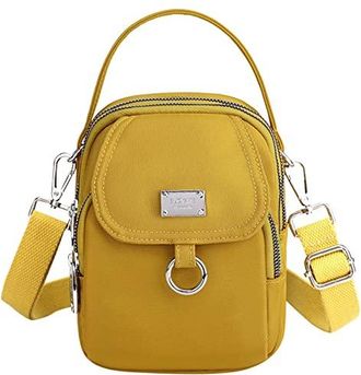 Generic Sac &agrave; bandouli&egrave;re d&eacute;contract&eacute; pour femme, sac &agrave; bandouli&egrave;re r&eacute;glable, sac fourre-tout &agrave; bandouli&egrave;re, dor&eacute;, Taille unique