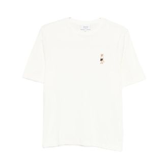 Maison Kitsun&eacute; Damen, Oberteile, Wei&szlig;, SGr&ouml;&szlig;e