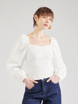 Pieces Langarmbluse Malysia (1-tlg) Drapiert/gerafft