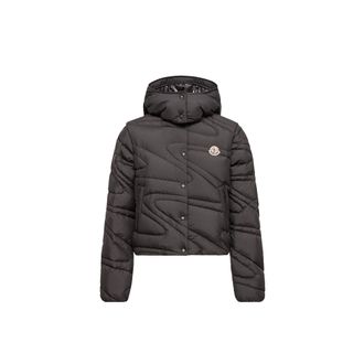 Moncler Moncler Doudoune Courte 2-en-1 &Agrave; Capuche Leona, Femme, Noir, Taille: 00