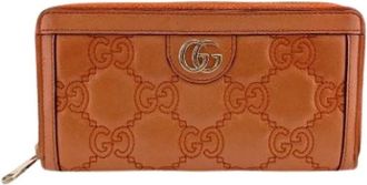 Gucci Portefeuille Long Pre-owned (Bi-pli) - Femme - Pre-owned - Orange - Taille: ONE Size