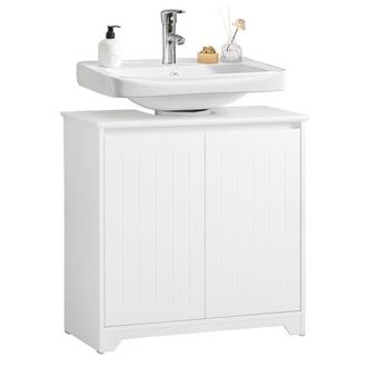 Generic SoBuy Meuble sous Lavabo de Salle de Bain, Meuble sous &eacute;vier, Meuble sous Vasque, Meuble &eacute;vier de Cuisine, Housse Colonne lavabo avec 2 Portes, 60x30x