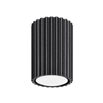 Sollux Lighting Plafonnier LED - Spot de Plafond - en Aluminium - 1 Spot - 6,5 x 6,5 x 10 cm - Karbon Noir