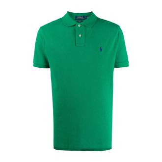 Polo Ralph Lauren Kurzarm-Strickpoloshirt - - Tops - Herren - Gr&uuml;n - S