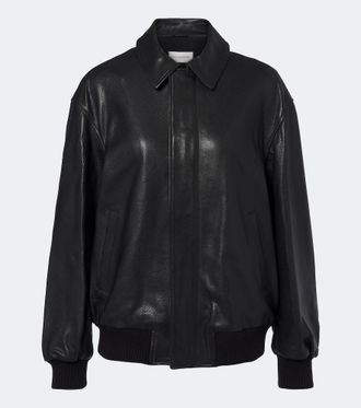 Nour Hammour Veste blouson Toyen en cuir