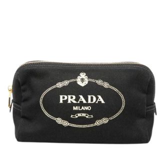 Prada Pochette en toile Pre-owned - Femme - Pre-owned - Noir - Taille: ONE Size