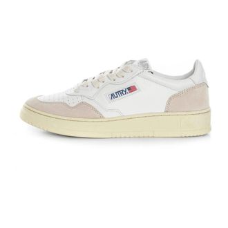 Autry Homme, Chaussures, Blanc, Taille: 38 EU Baskets basse en cuir avec empi&egrave;cements en daim