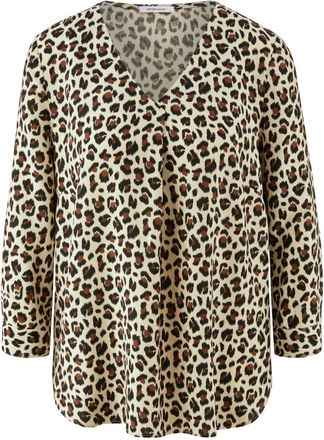 Peter Hahn Bluse V-Ausschnitt Peter Hahn beige