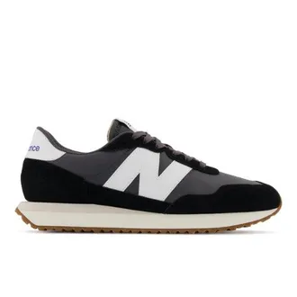 New Balance Unisexe 237 en Noir/Gris, Suède/Mesh, Taille 40.5 Large