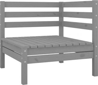 vidaXL Vidaxl - Canap&eacute; dangle de jardin gris bois de pin massif