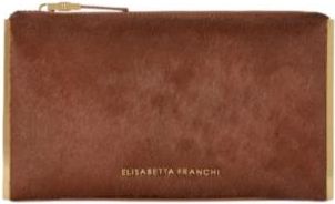 Elisabetta Franchi Pochette en cavallino - Femme - Accessoires - Brun - Taille: ONE Size