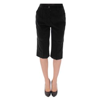 Dolce & Gabbana Femme, Shorts, Noir, Taille: 34 FR Shorts Designer Élégants Noirs
