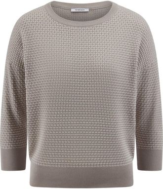 Peter Hahn Rundhals-Pullover aus 100% SUPIMA-Baumwolle Peter Hahn grau