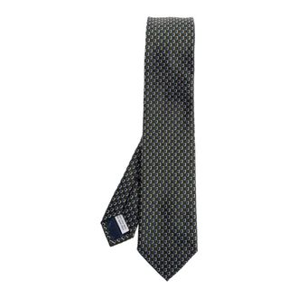 Ferragamo Barzio7J Seidenkrawatte - - Accessories - Herren - Gr&uuml;n - ONE SIZE