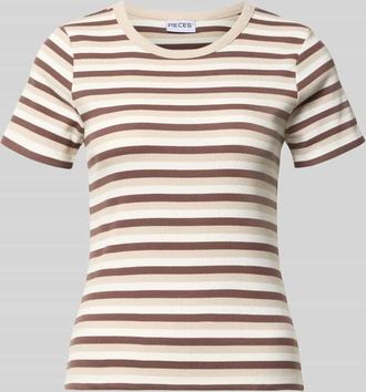 Pieces Slim Fit T-Shirt aus Baumwoll-Mix Modell MAY