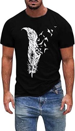 Generic Sweat-shirt &agrave; manches courtes pour hommes : t-shirt avec impression 3D T-shirt &agrave; col rond T-shirt de sport l&eacute;ger T-shirt de course respirant T-shirts 