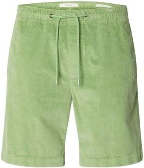 Selected Short droit en coton m&eacute;lang&eacute;