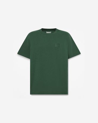 Timberland Kurzarm-T-Shirt mit Silikonaufn&auml;her f&uuml;r Herren in Dunkelgr&uuml;n, Herren, Gr&uuml;n, Gr&ouml;&szlig;e