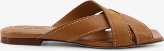 Tod's Leather sandals with suede detail - TODS - gender_Woman