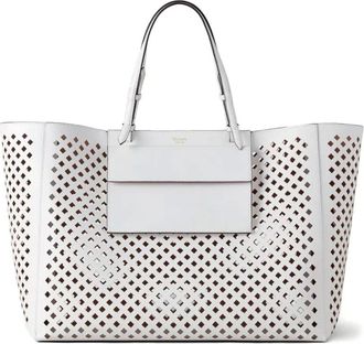 Mulberry Shopper mit Lochmuster - Wei&szlig;