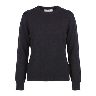Jucca Rundhals-Strickware - - Knitwear - Damen - Schwarzk - L