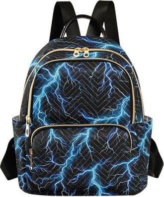 Mnsruu Mini sac à dos pour femme Bleu clair lumineux lumineux Petit sac à dos tendance Sac à dos décontracté Sac à dos Sac à dos, Multi1080, S