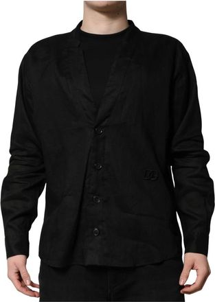 Dolce & Gabbana Homme, Chemises, Noir, Taille: 4XS Chemise Casual