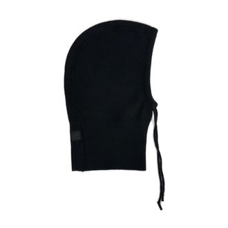 Maison Margiela Schwarze Gerippte Woll-Balaclava-M&uuml;tze - - Accessories - Damen - Schwarzk - S