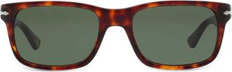 Persol Sonnenbrille mit eckigen Gl&auml;sern - Braun