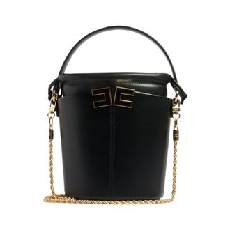 Elisabetta Franchi Femme, Sacs, Noir, Taille: ONE Size Bucket Bag