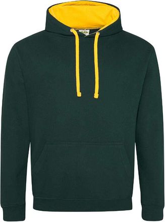 JUST HOODS BY AWDIS Damen Just Hoods - Varsity Hoodie Hoodie, Waldgr&uuml;n/Gold, XXL