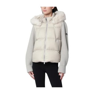 Moose Knuckles Everest Hybrid Hooded Jacket - - Jackets - Damen - Beige - XS