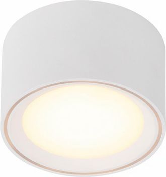 Nordlux Fallon LED-Aufbauleuchte - Kompakter Deckenstrahler, 5,5 W, 500 lm, 2700 K, 3-Stufen-Moodmaker-Dimmen, IP20, Wei&szlig; - f&uuml;r Flur, K&uuml;che, Bad & Wohnzimmer