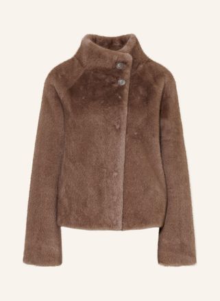 Studio AR Studio Ar Kunstfell-Jacke Mallow Zum Wenden beige