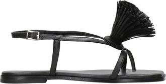 Vic Mati&eacute; Femme, Chaussures, Noir, Taille: 40 EU Sandale Plate &agrave; Franges