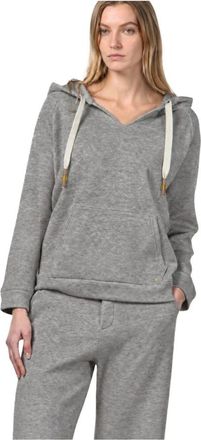 Mason's SweaT-shirt &agrave; capuche en jersey effet tricot - Femme - Sweatshirts et sweats &agrave; capuche - Gris - Taille: 44 FR