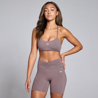 MyProtein MP Damen Tempo Sport-BH mit Riemchenr&uuml;cken - Mokka - XXL