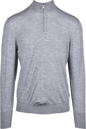 Eleventy Homme, Tops, Gris, Taille: M Pullover zippé