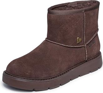 Skechers Femme Keepsakes Cozy Shorty Hands Free Slip-ins Botte de Neige, Chocolat, 38.5 EU